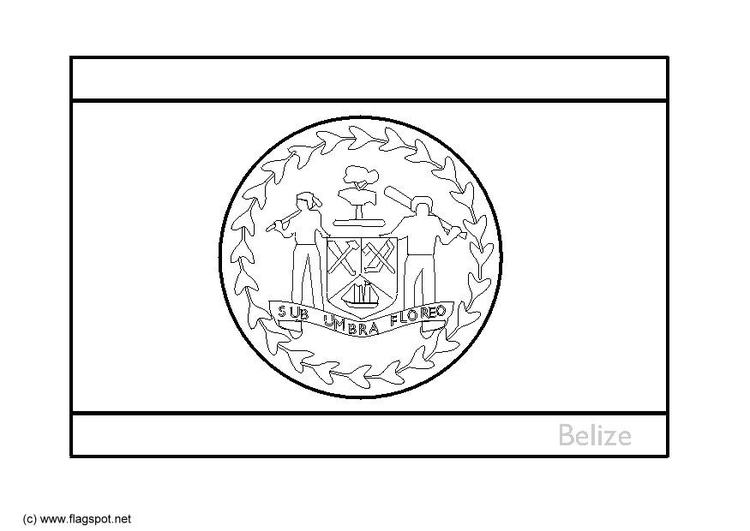 Desenho para Colorir de Belize – Imagens Grátis para Imprimir – Imagem 6344