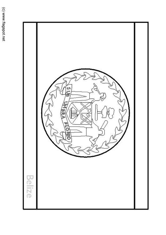 Desenho Para Colorir Belize - Imagens Grátis Para Imprimir - img 6344