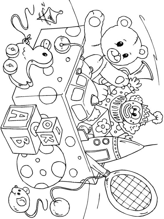 Desenho para Colorir de brinquedos – Imagens Grátis para Imprimir ...