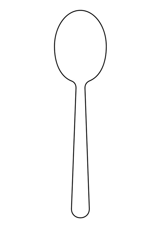 Desenho para Colorir de colher – Imagens Grátis para Imprimir – Imagem ...