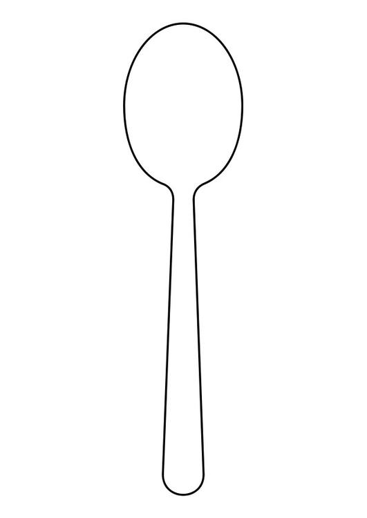 Desenho para Colorir de colher – Imagens Grátis para Imprimir – Imagem ...