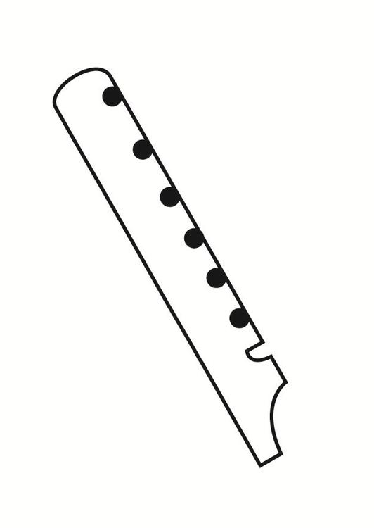 Desenho para Colorir de flauta – Imagens Grátis para Imprimir – Imagem ...