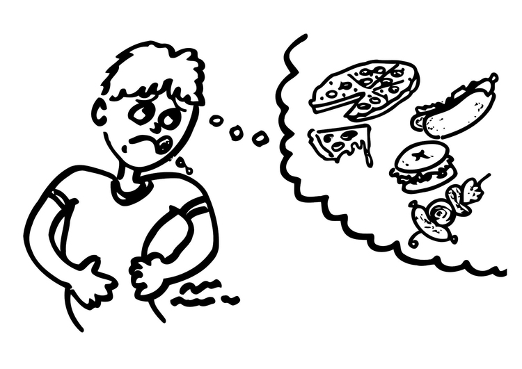 Desenho para Colorir de fome – Imagens Grátis para Imprimir – Imagem 12157