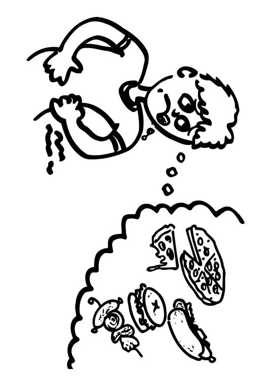 Desenho para Colorir de fome – Imagens Grátis para Imprimir – Imagem 12157