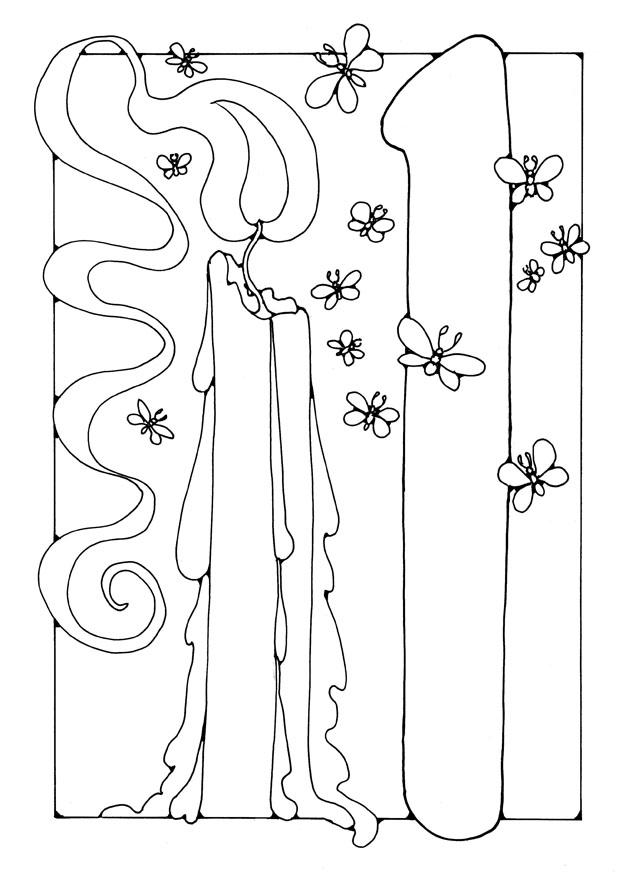 Desenho para Colorir de número - 1 – Imagens Grátis para Imprimir ...