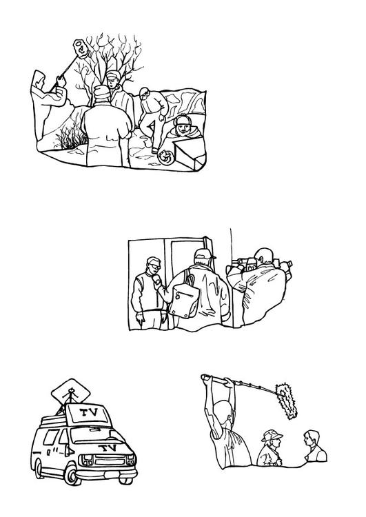 Desenho para Colorir de reportagem – Imagens Grátis para Imprimir ...