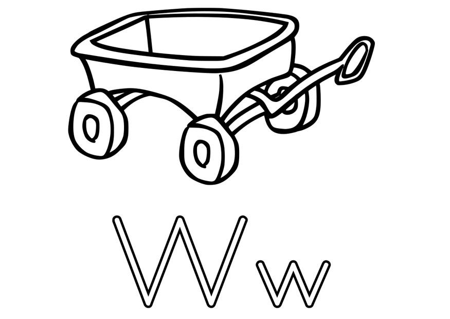 Desenho para Colorir de w – Imagens Grátis para Imprimir – Imagem 22514